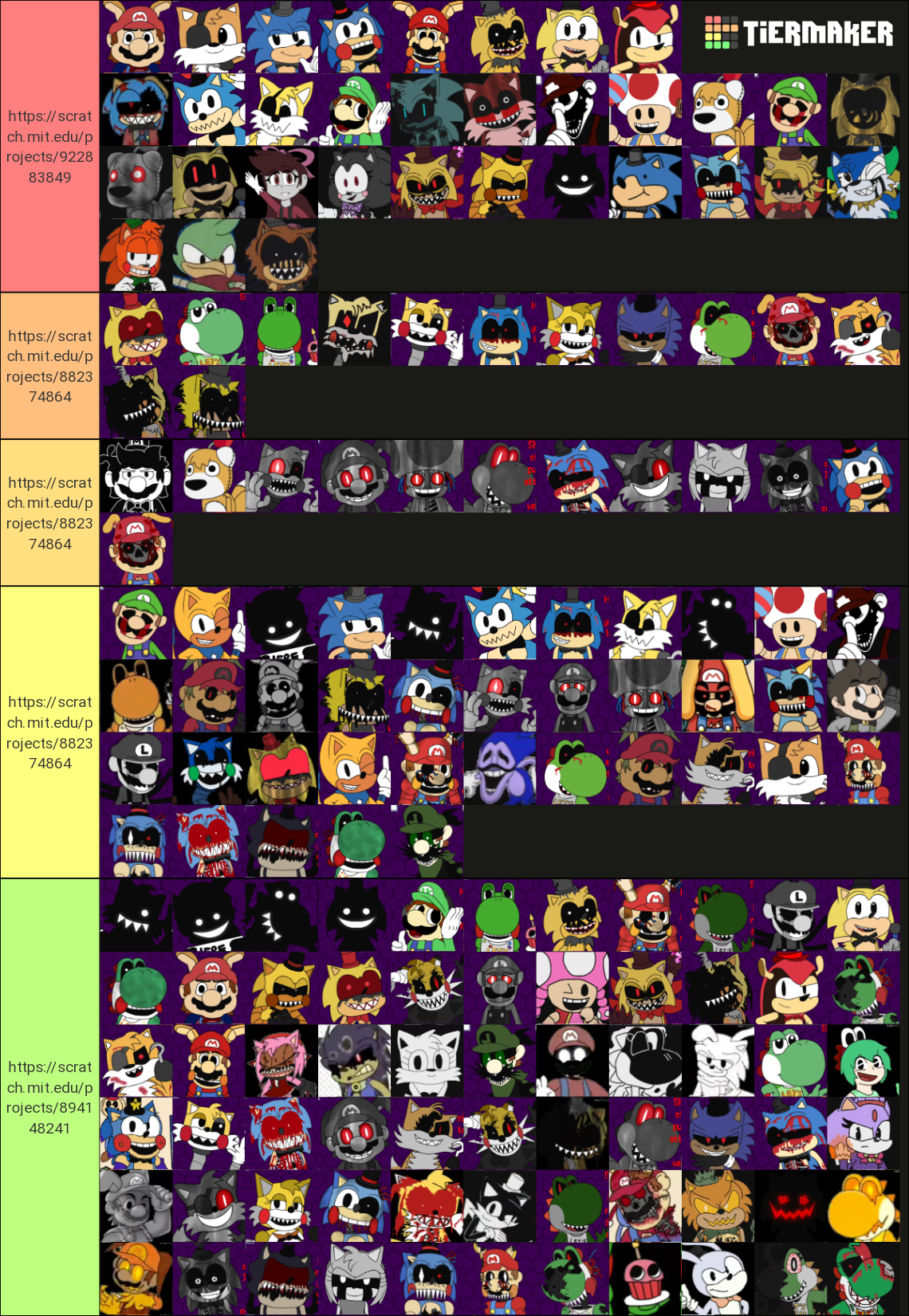 Fnas All Characters Tier List (Community Rankings) - TierMaker