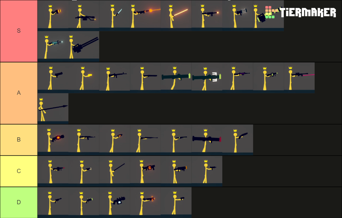 Stick Fight: The Game Tier List (Community Rankings) - TierMaker