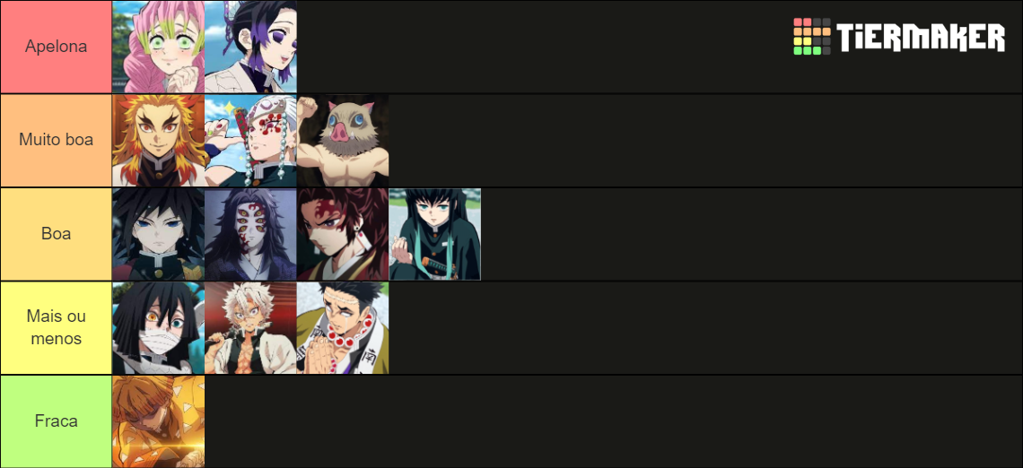 Demon fall, breathing, demon slayer, kimetsu no yaiba Tier List (Community Rankings) - TierMaker