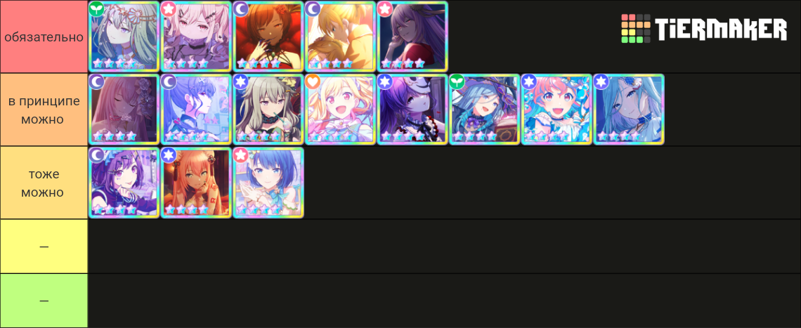 Project sekai all 4 star cards Tier List (Community Rankings) - TierMaker