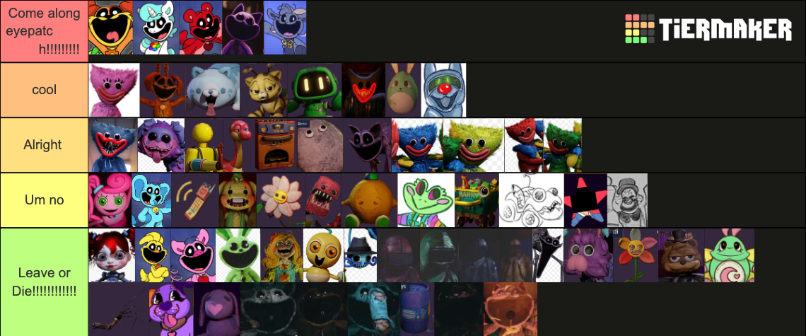 All Poppy Playtime Characters (+ Project Playtime) (2024) Tier List ...