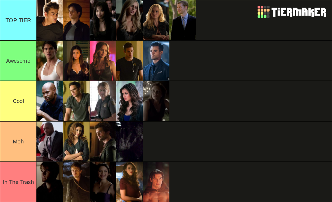 TVD Characters (Season 4) Tier List (Community Rankings) - TierMaker