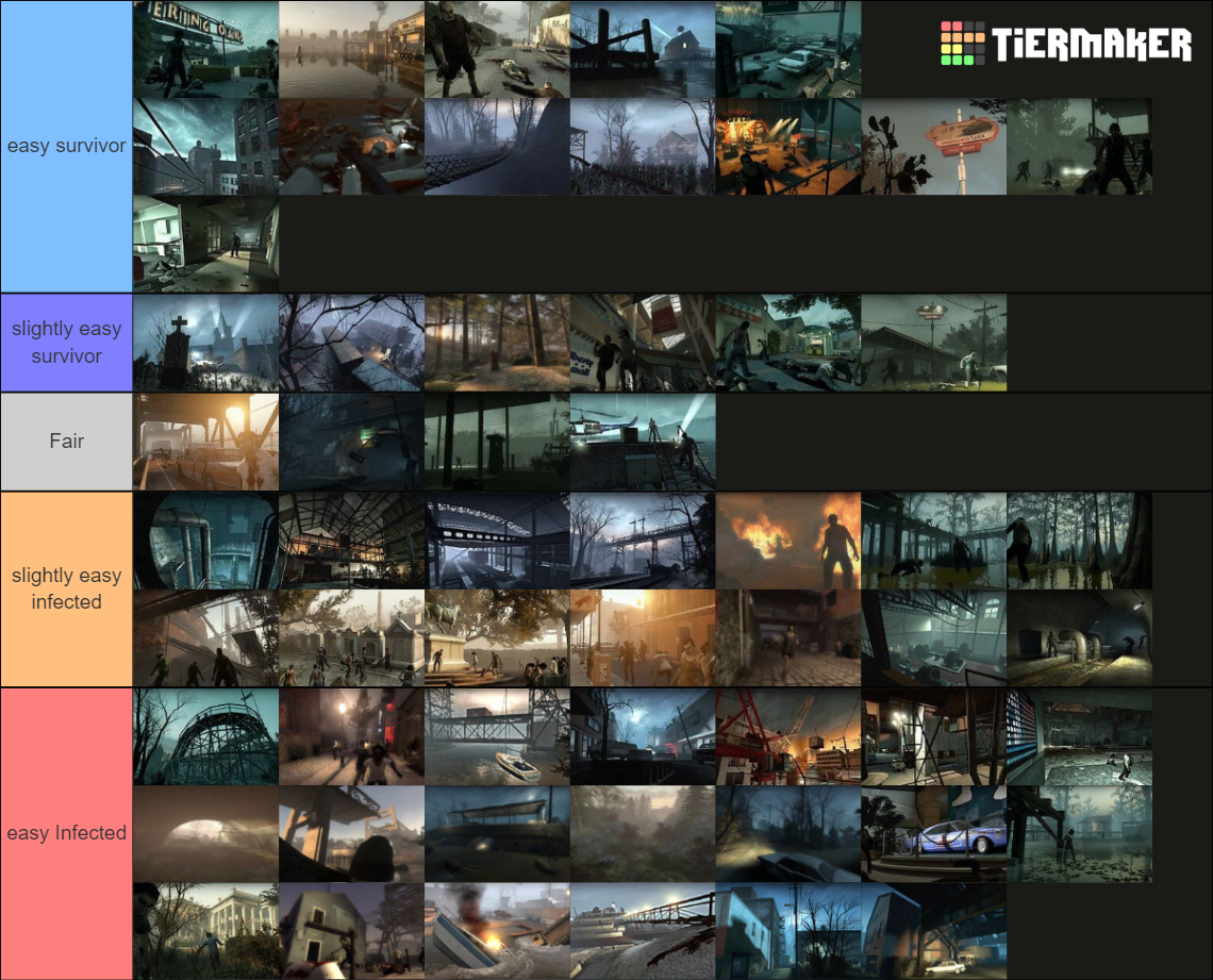Left 4 Dead 2 Chapters Tier List (Community Rankings) - TierMaker