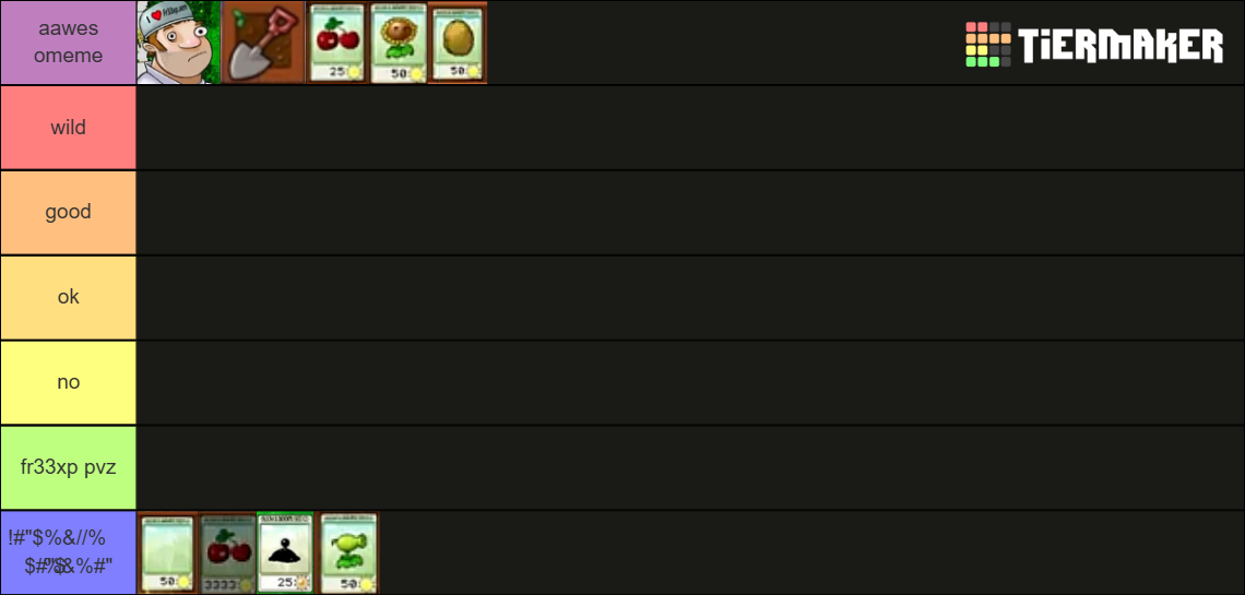 fr33xp xen pvz free Tier List (Community Rankings) - TierMaker