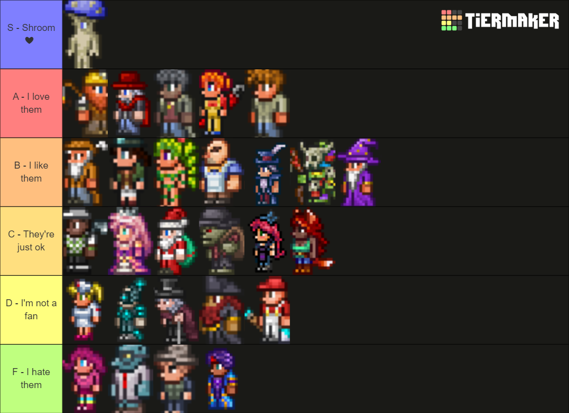 Terraria Npc 142 Tier List Community Rankings Tiermaker