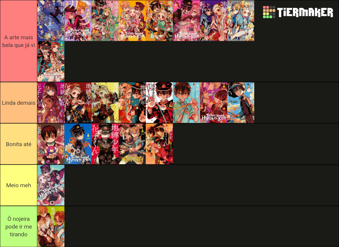 Toilet bound Hanako-kun covers Tier List (Community Rankings) - TierMaker
