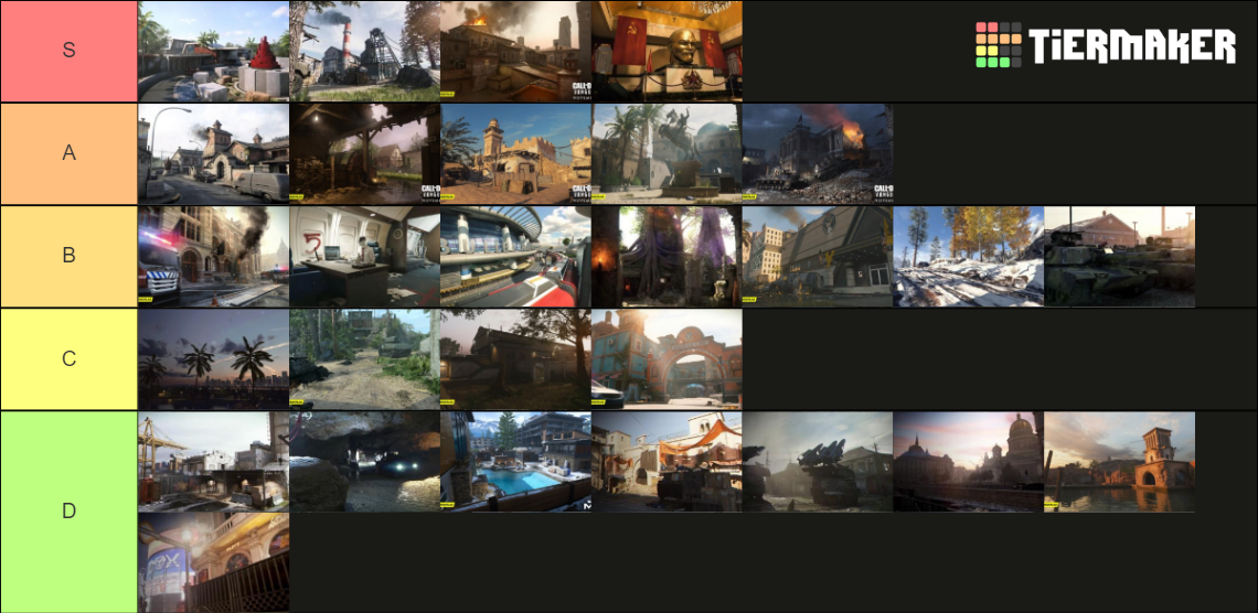 CDL Era Competitive Call of Duty Maps Tier List (Community Rankings ...