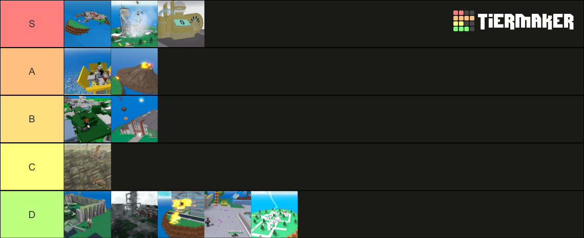 Natural Disaster Survival ROBLOX Disasters Tier List (Community ...