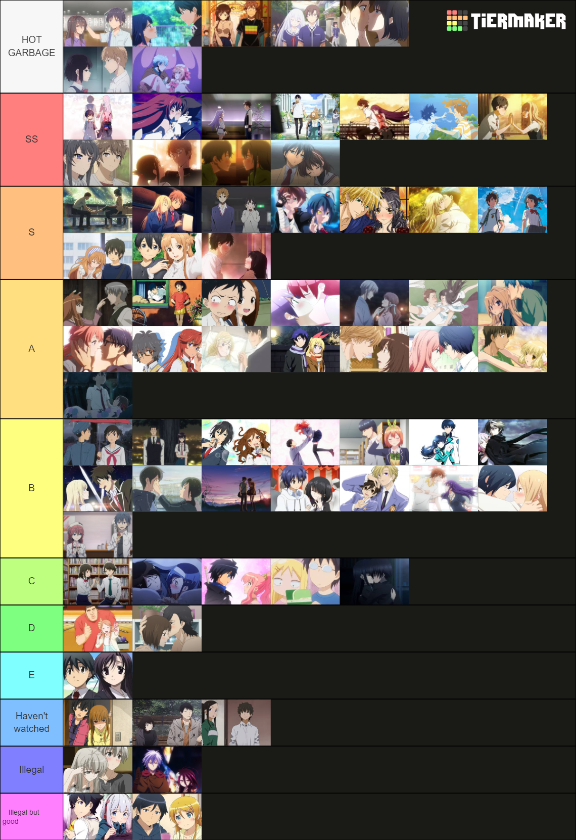 Best Romance Anime Tier List (Community Rankings) - TierMaker