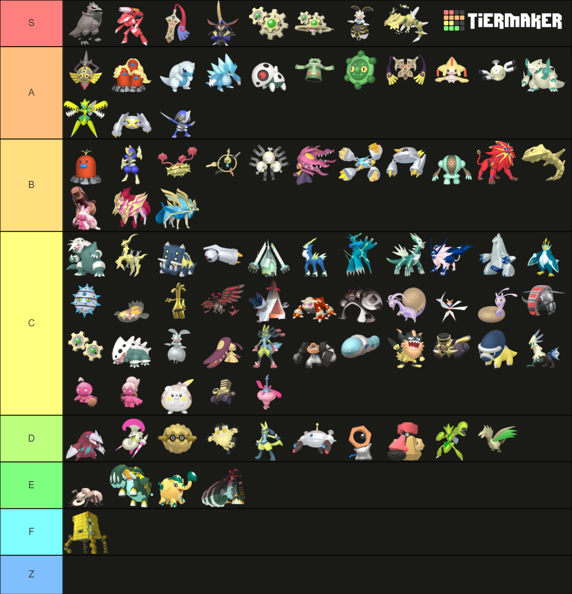 All Shiny Steel Type Pokemon (Gen 1-Gen 9, May 2023) Tier List ...