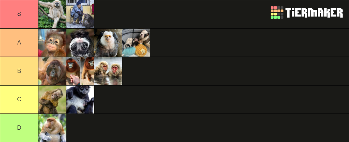 Official Monkey List Tier List (Community Rankings) - TierMaker