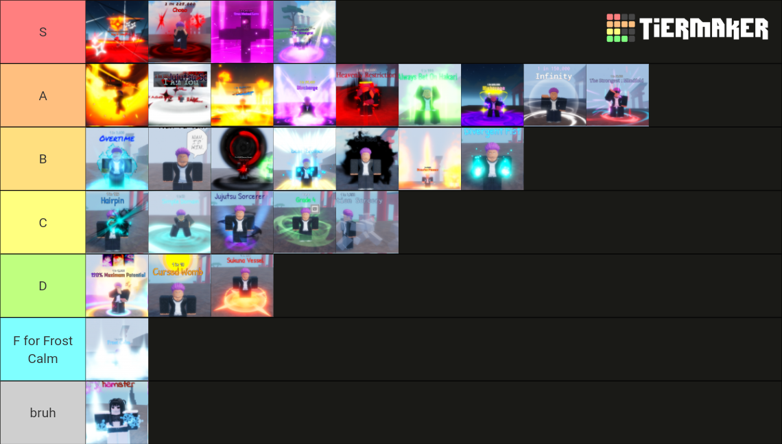 cursed rng Tier List (Community Rankings) - TierMaker
