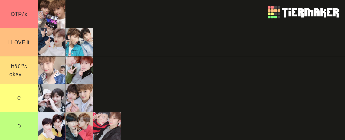 Txt ships Tier List (Community Rankings) - TierMaker