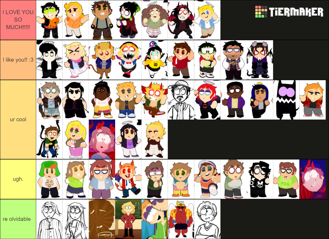 Hell Park Characters!! Tier List (Community Rankings) - TierMaker