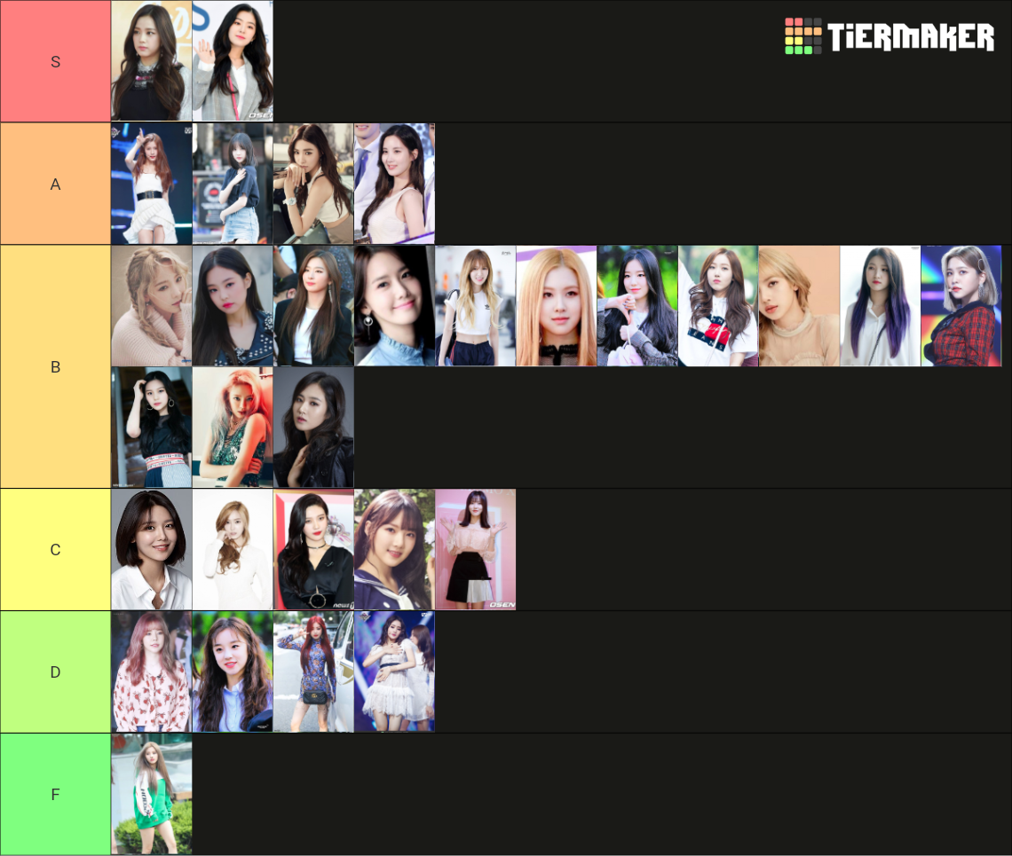 Kpop Girls : Visual Tier List (Community Rankings) - TierMaker