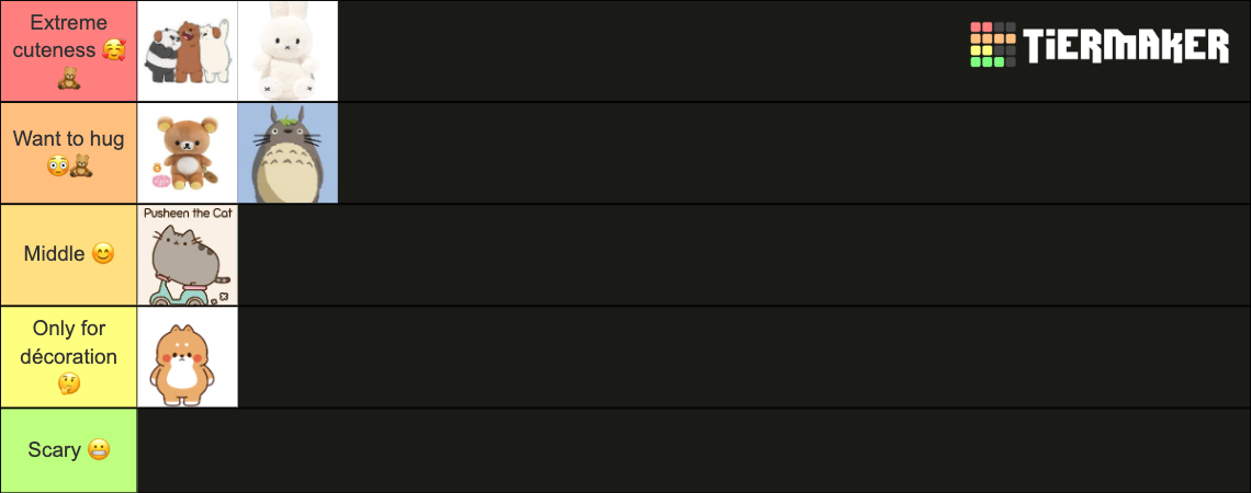 Cute fictionnal characters Tier List (Community Rankings) - TierMaker