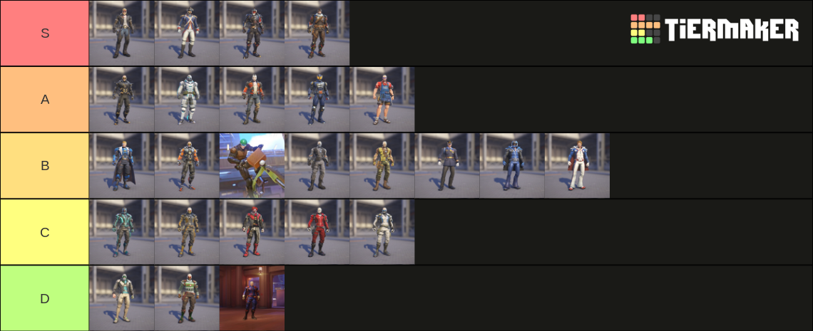ALL Soldier:76 Skins (Except Rare/Esport Team) Overwatch 2 Tier List ...