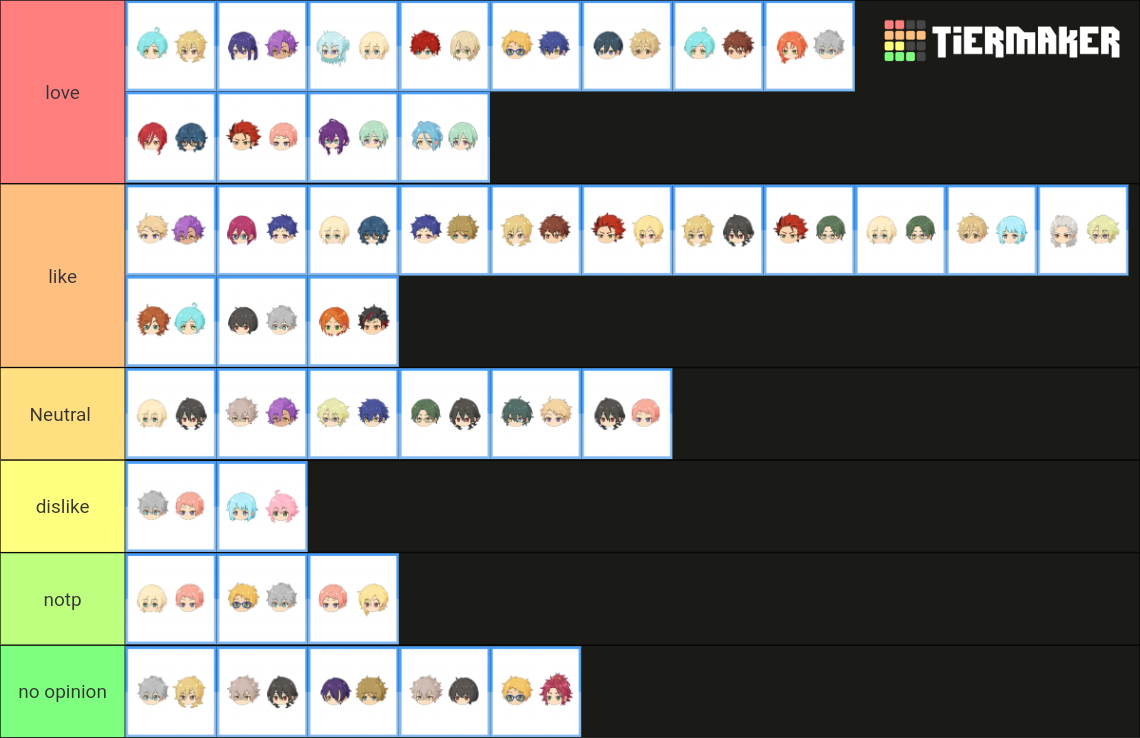 ensemble stars ships Tier List (Community Rankings) - TierMaker