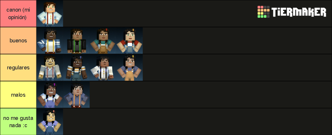 Rate the Jesse’s (MCSM) Tier List (Community Rankings) - TierMaker