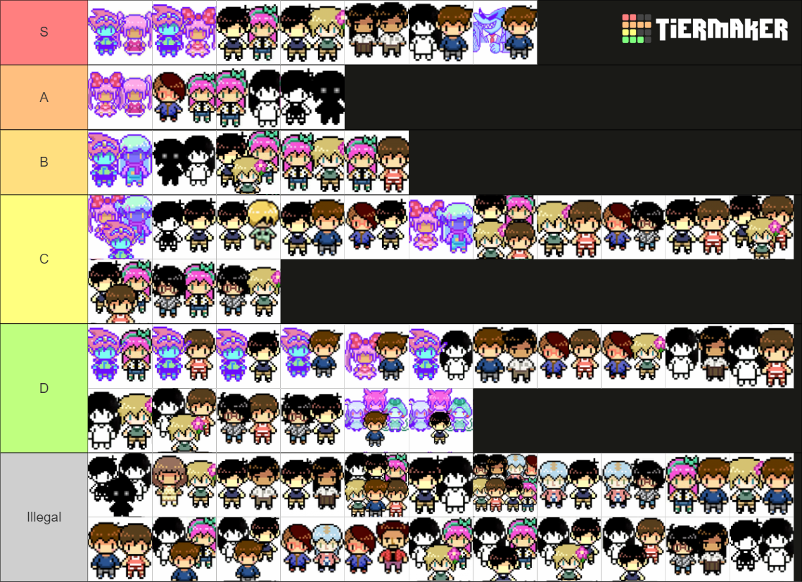 All OMORI ships (69 total) Tier List (Community Rankings) - TierMaker