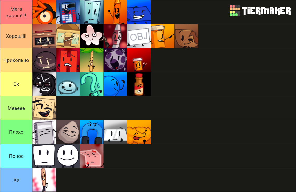 Obsolete Battle Show Characters Tier List (Community Rankings) - TierMaker