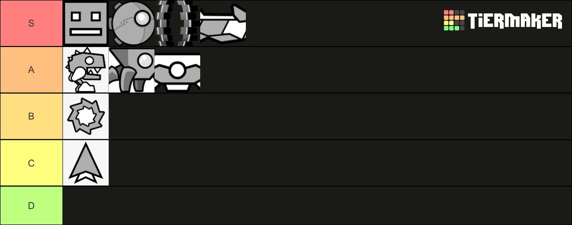Geometry Dash Game Modes Tier List (Community Rankings) - TierMaker