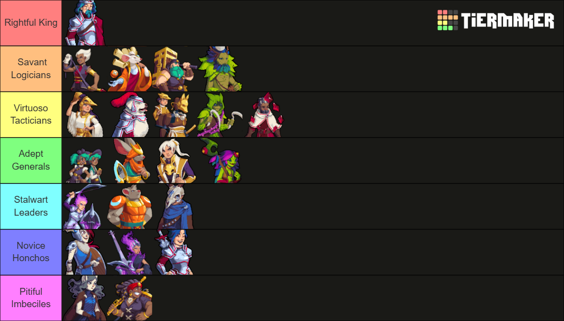 Wargroove 2 Commander Tier List (Community Rankings) - TierMaker