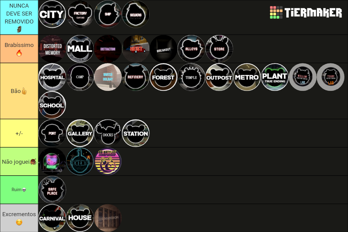 Piggy Chapters (Book 1, Book 2, & Extra Maps) Tier List (Community ...