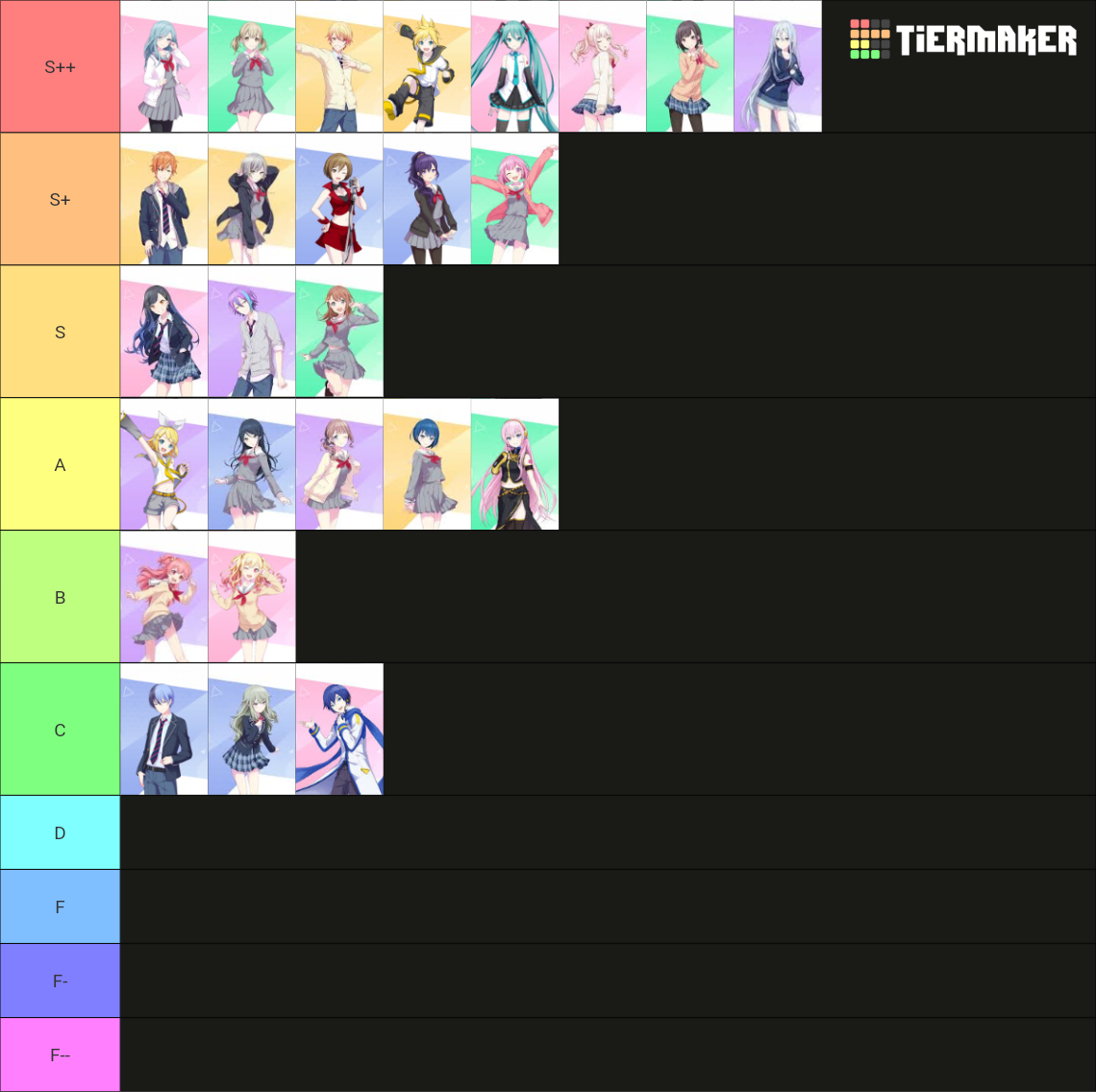 PJSK tierlist Tier List (Community Rankings) - TierMaker PJSK tierlist Tier List (Community Rankings) - TierMaker