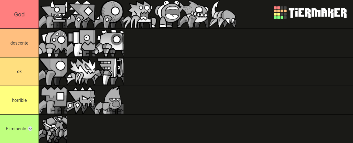 Geometry Dash Spiders Tier List (Community Rankings) - TierMaker