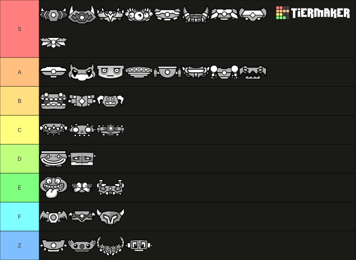 UFO's in Geometry Dash Tier List (Community Rankings) - TierMaker