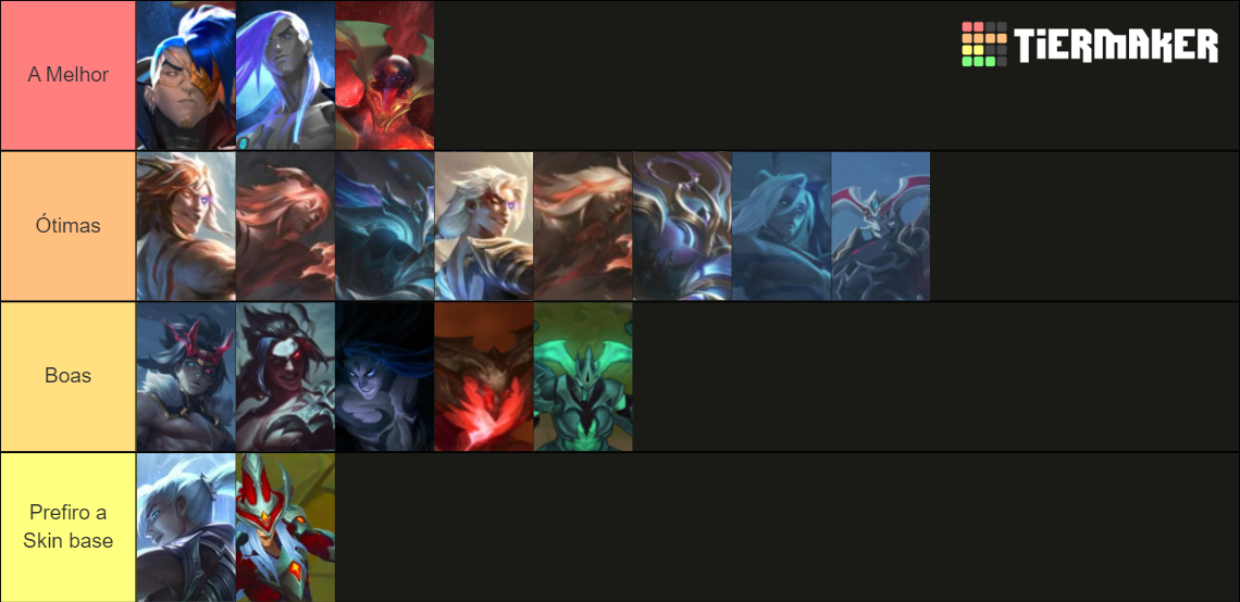 Kayn skins (All forms included) Tier List (Community Rankings) - TierMaker