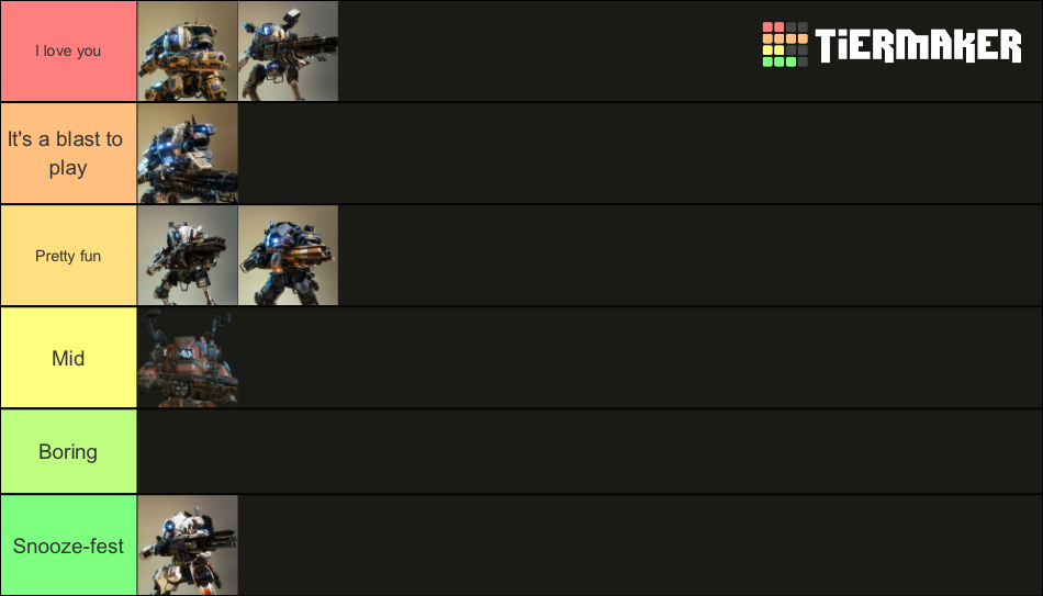 Titanfall 2 Titans Tier List (Community Rankings) - TierMaker