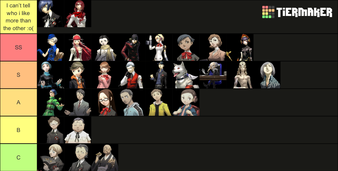Persona 3 Tier List (Community Rankings) - TierMaker