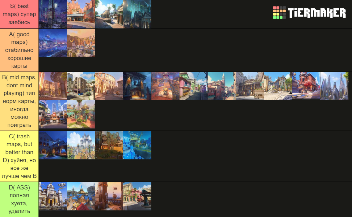 overwatch 2 map Tier List (Community Rankings) - TierMaker