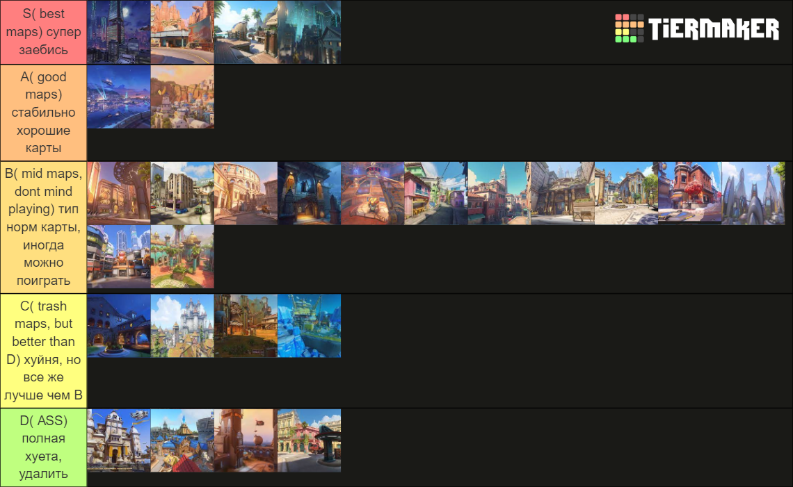 overwatch 2 map Tier List (Community Rankings) - TierMaker