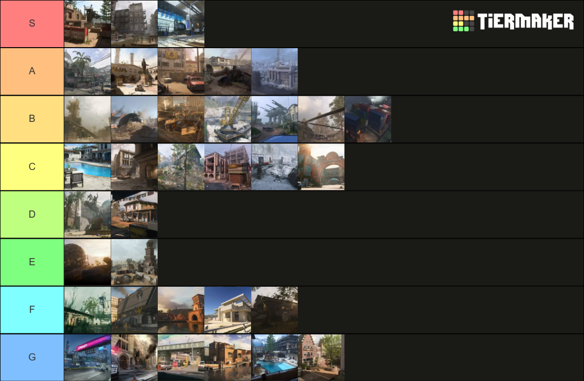 COD MAPS MW2+MW3 Tier List (Community Rankings) - TierMaker