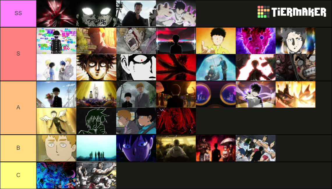 Mob Psycho 100 Episodes Tier List (Community Rankings) - TierMaker