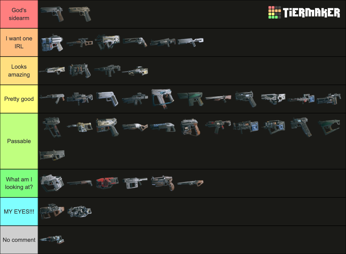 Starfield Guns Tier List (Community Rankings) - TierMaker