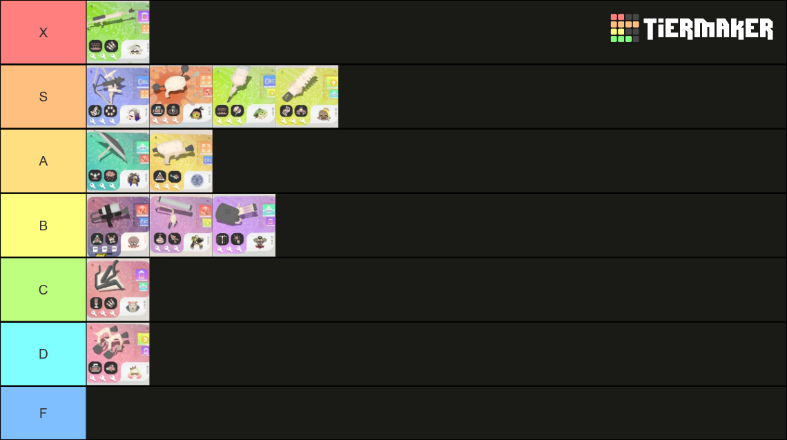 Side Order Palettes (Splatoon 3) Tier List (Community Rankings) - TierMaker