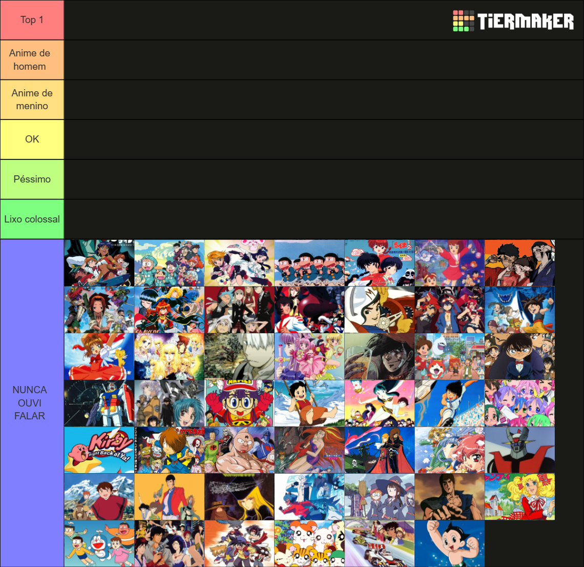 Animes of All Times Tier List (Community Rankings) - TierMaker