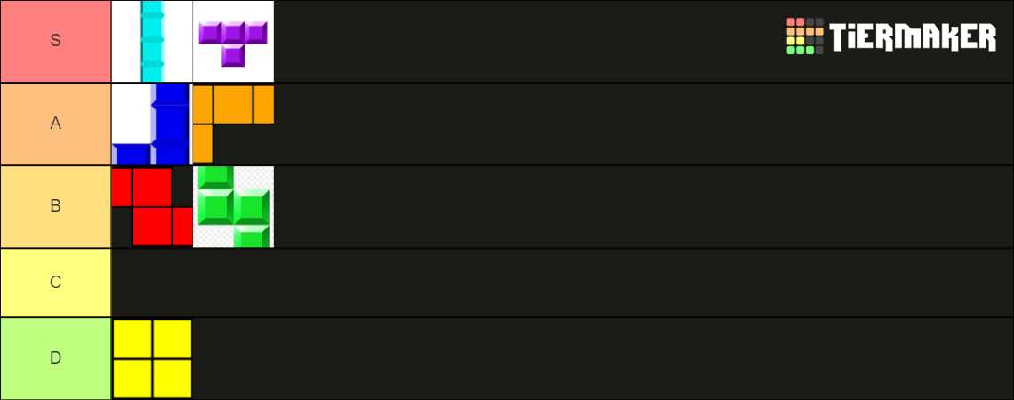Tetris Blocks Tier List (Community Rankings) - TierMaker