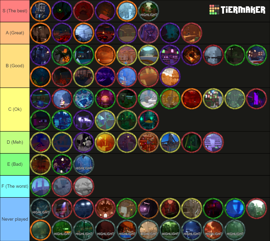 Flood Escape 2 (FE2) Maps Tier List (Community Rankings) - TierMaker