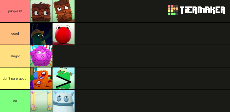 Numberblocks (Updated) Tier List (Community Rankings) - TierMaker