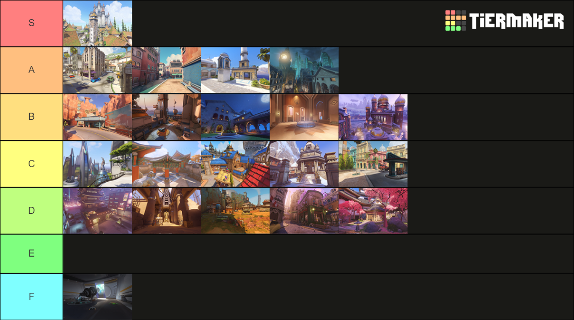 Competitive Overwatch Maps Tier List (Community Rankings) - TierMaker