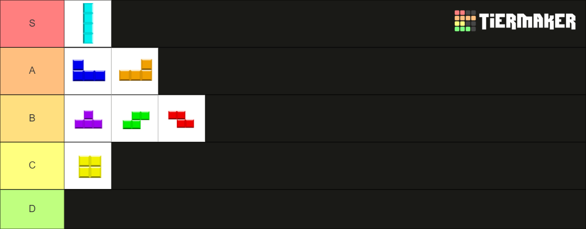 Tetris Blocks Tier List (Community Rankings) - TierMaker