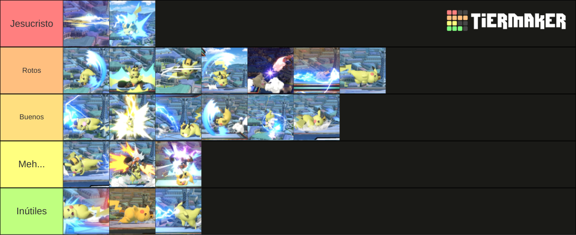 Pikachu Moveset SSBU Tier List (Community Rankings) - TierMaker