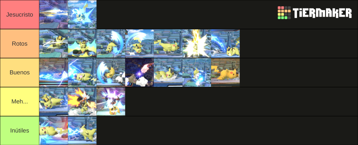 Pikachu Moveset SSBU Tier List (Community Rankings) - TierMaker