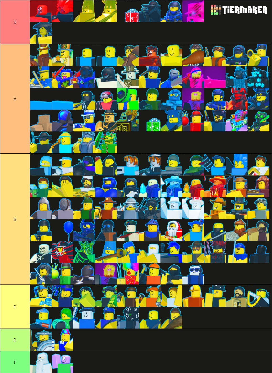 The Battle Bricks: Friendly Units [Royal Flush] Tier List (Community ...