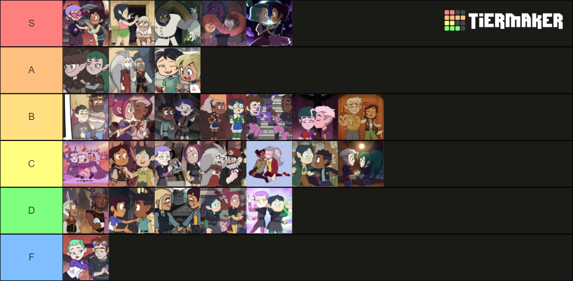 Ultimate Owl House Ships Ranking Teirlist (S3 UPDATED) Tier List ...